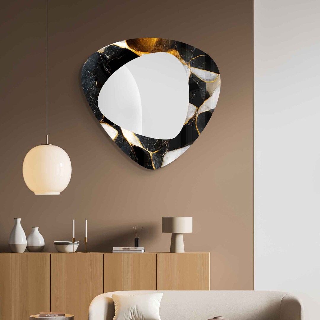 Asymmetrical Mirror Irregular Mirror Mirror Wall Decor on - Etsy