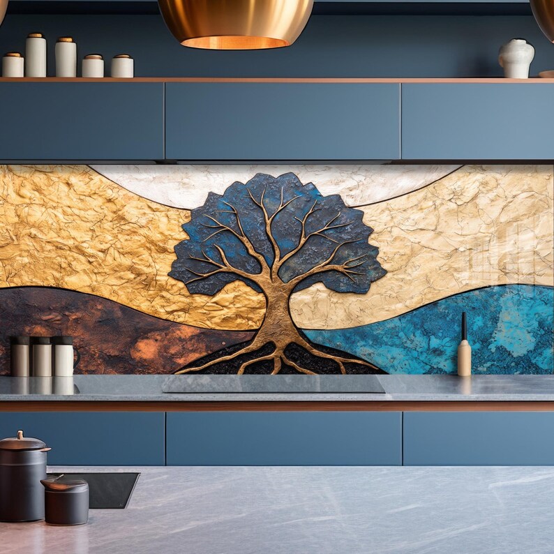 Tempered Glass Backsplash, Kitchen Sink Cover, Splashback Tile ...