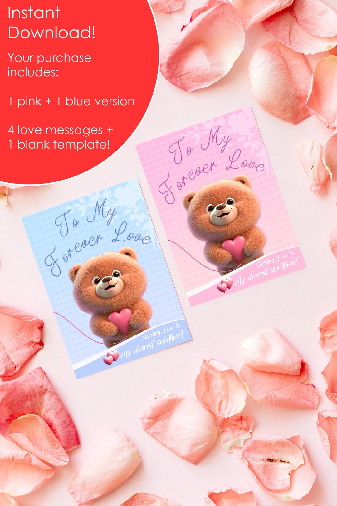 Cute Love Card for Her / for Him / for Boyfriend / for Girlfriend / for ...