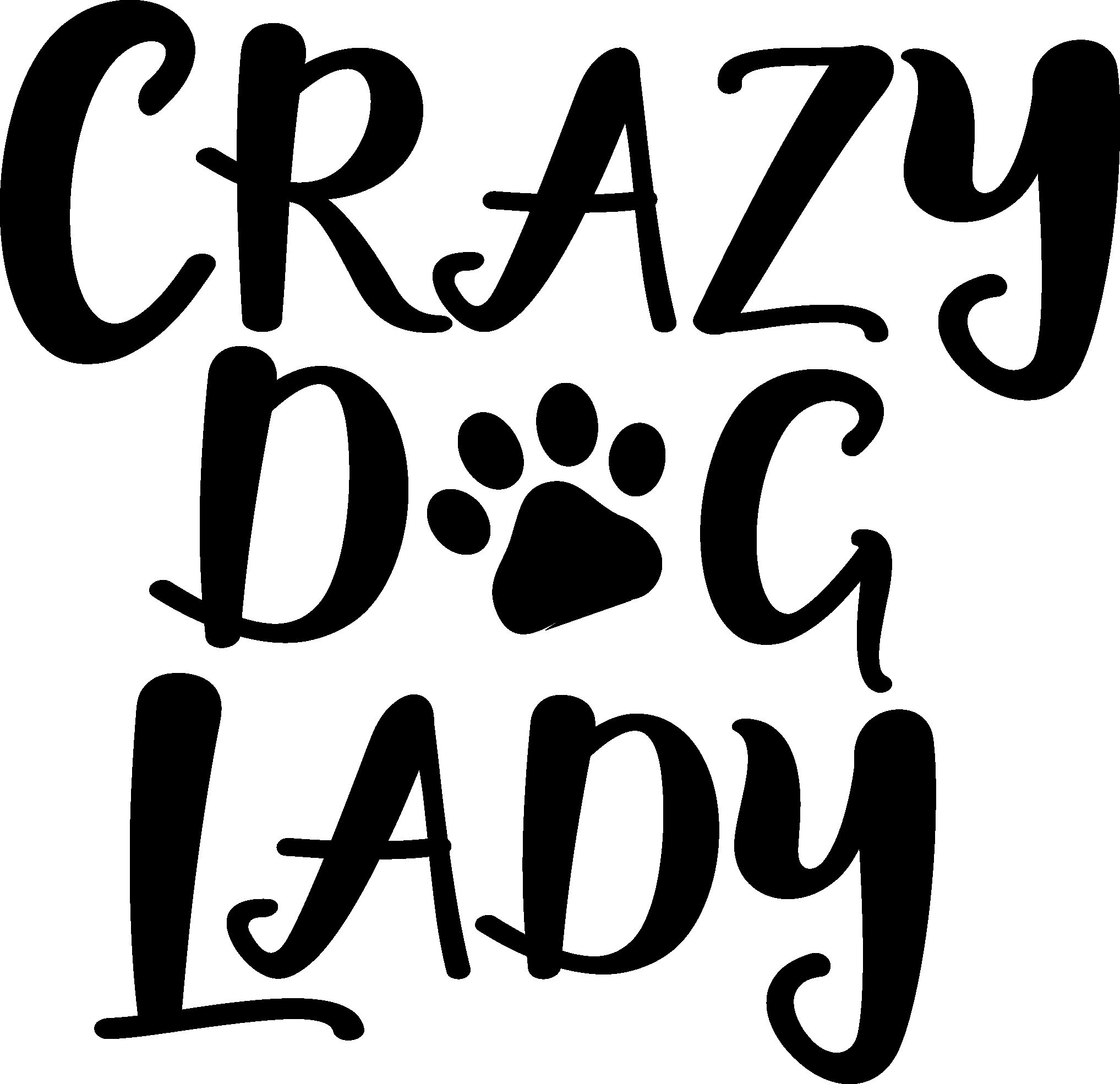 Crazy Dog Lady SVG PDF Vector - Etsy