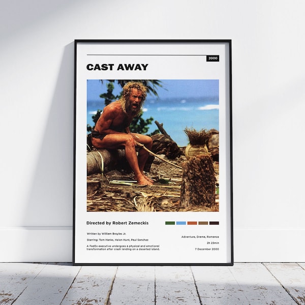 Cast Away Movie Poster - Etsy