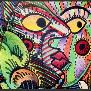 Color Drawing, Pro. Mounted Canvas Print - Etsy