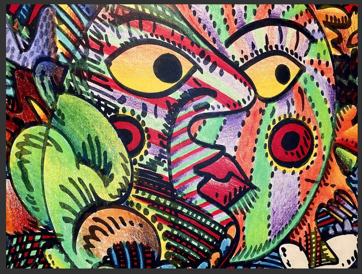 Color Drawing, Pro. Mounted Canvas Print - Etsy