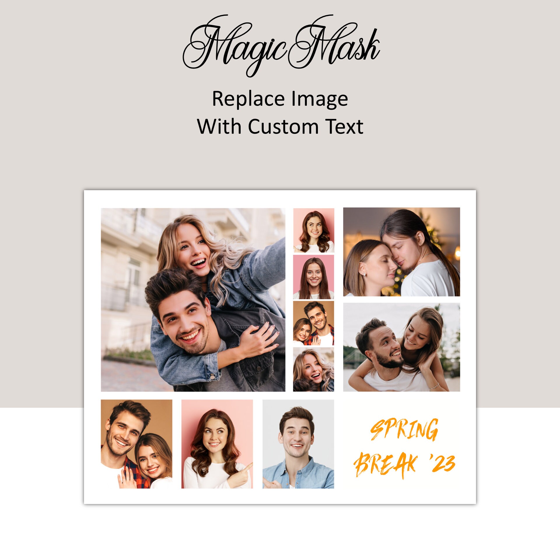 Photo Collage Template Ready to Use Professional Results Large Format ...