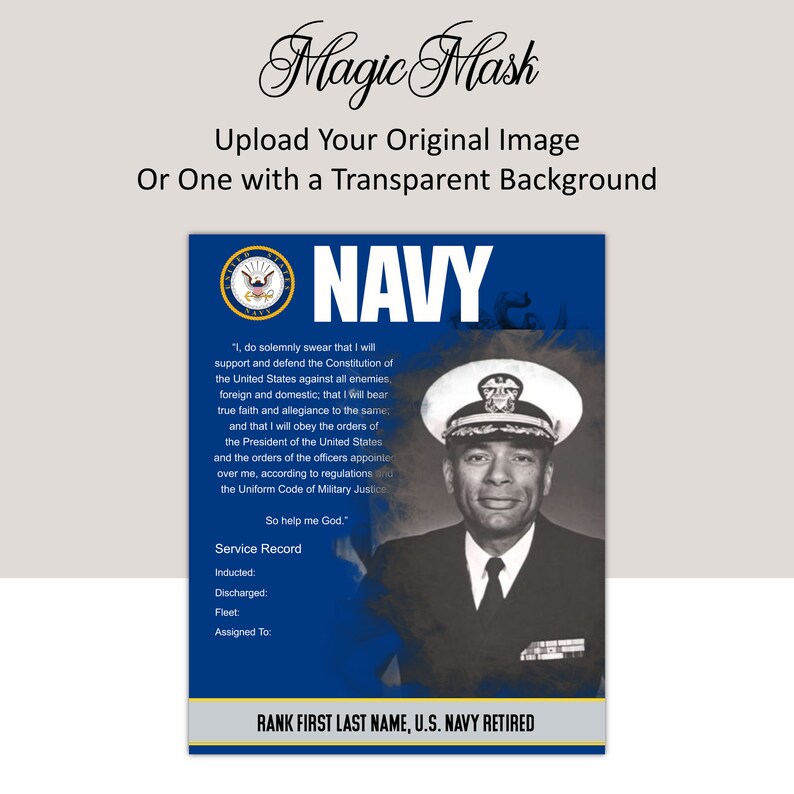 US NAVY Template Ready to Use No Files to Load or Download Free Trial ...