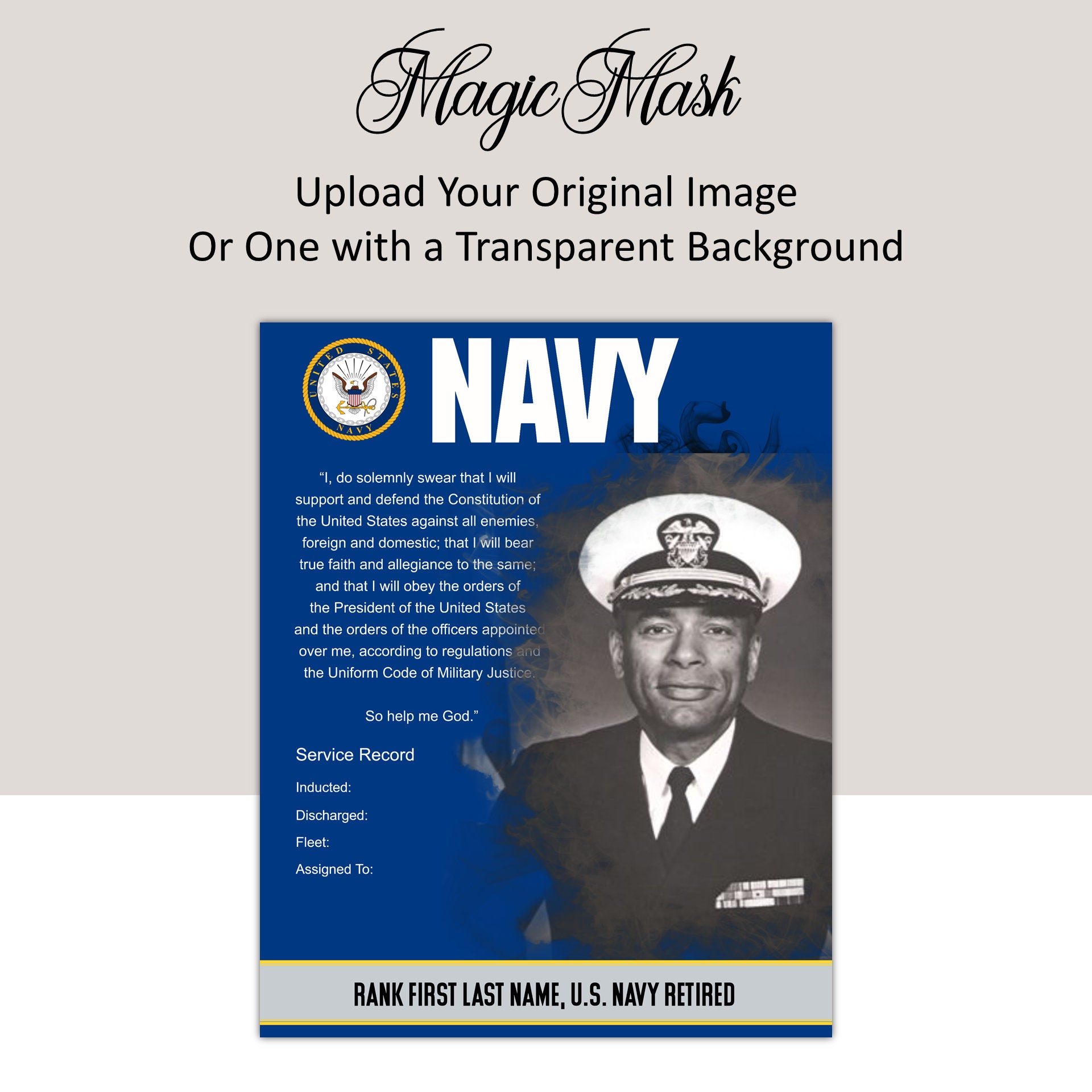 US NAVY Template Ready to Use No Files to Load or Download Free Trial ...