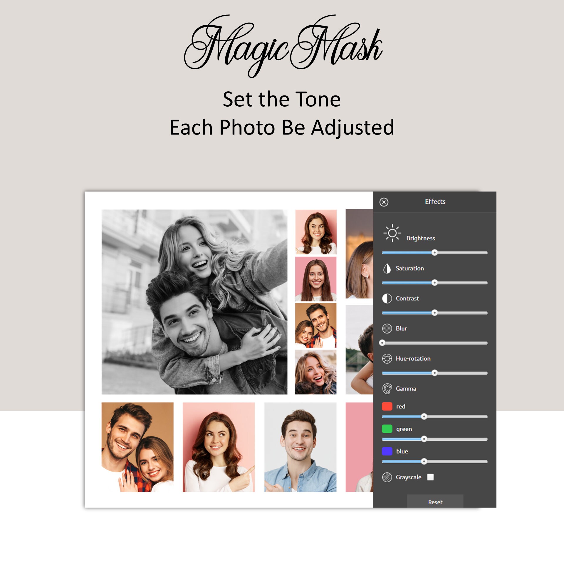 Photo Collage Template Ready to Use Professional Results Large Format ...