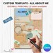 Canva Editable All About Me Student Info Sheet for Back to School, Meet ...