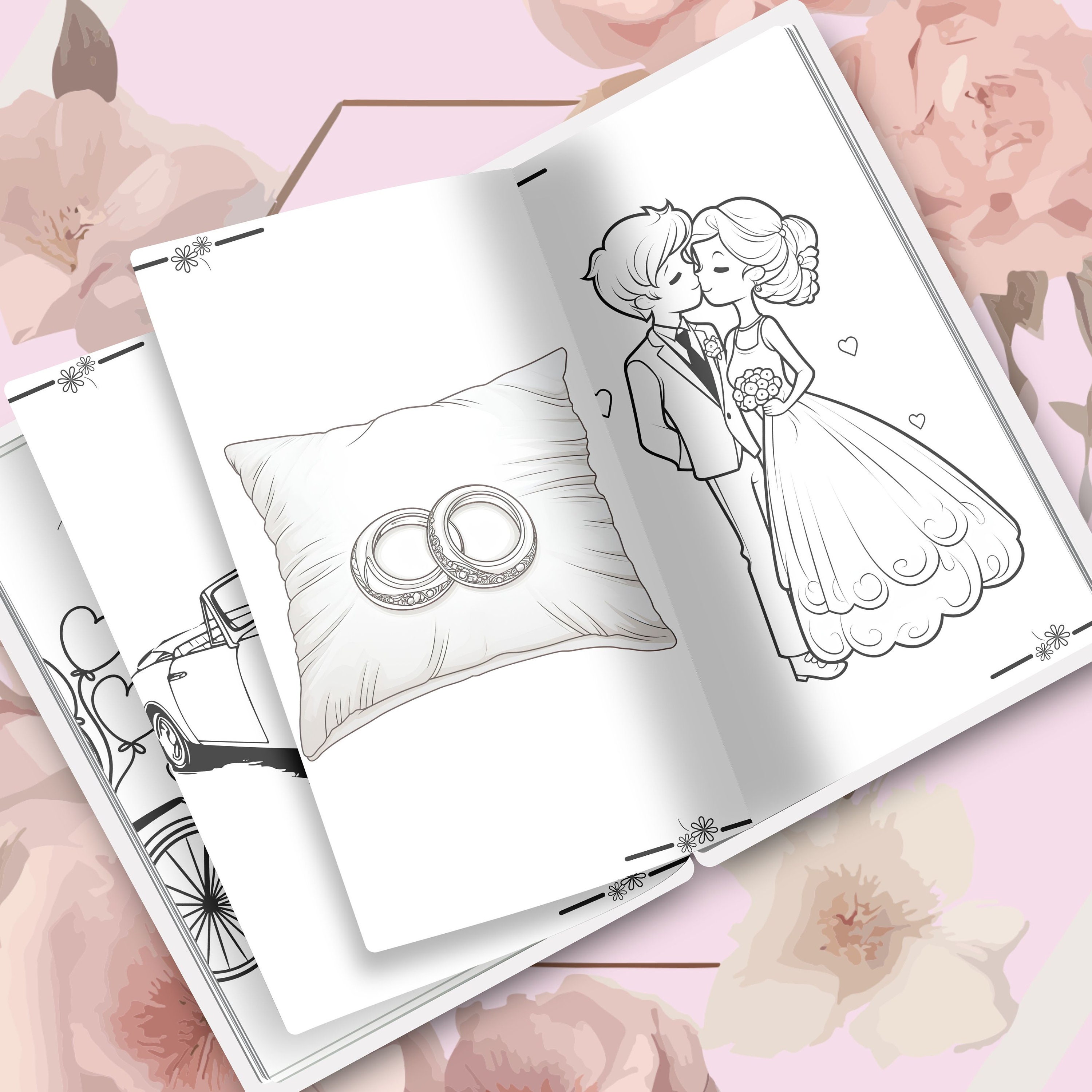 Kids Wedding Coloring Book Children Wedding Book Pages - Etsy