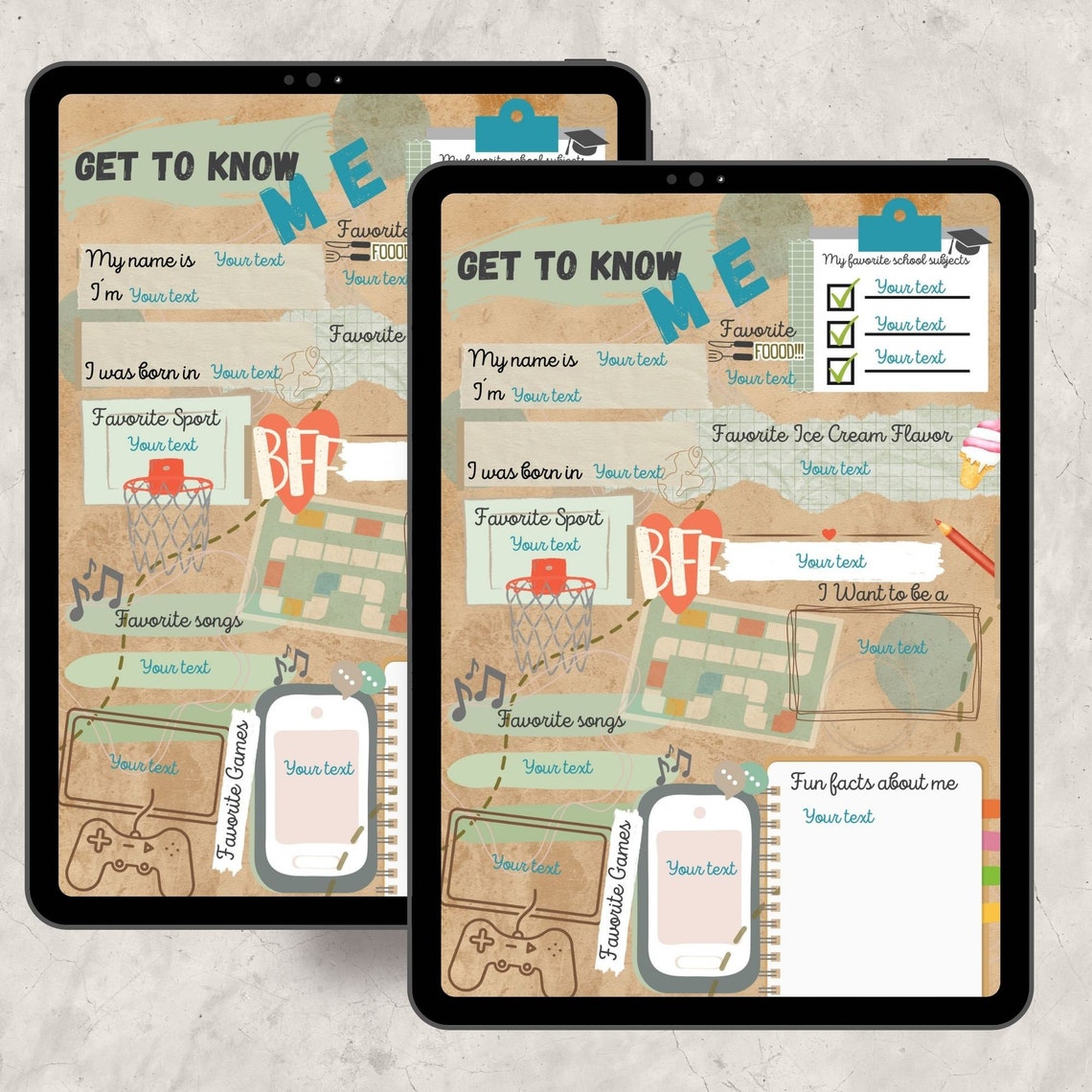 Editable Get to Know Me Canva Template Poster, Perfect for Students ...