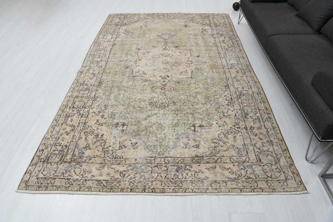 5x9 Rug,handmade Rug,beige Rug,vintage Turkish Rug,5x9 Area Rug ...