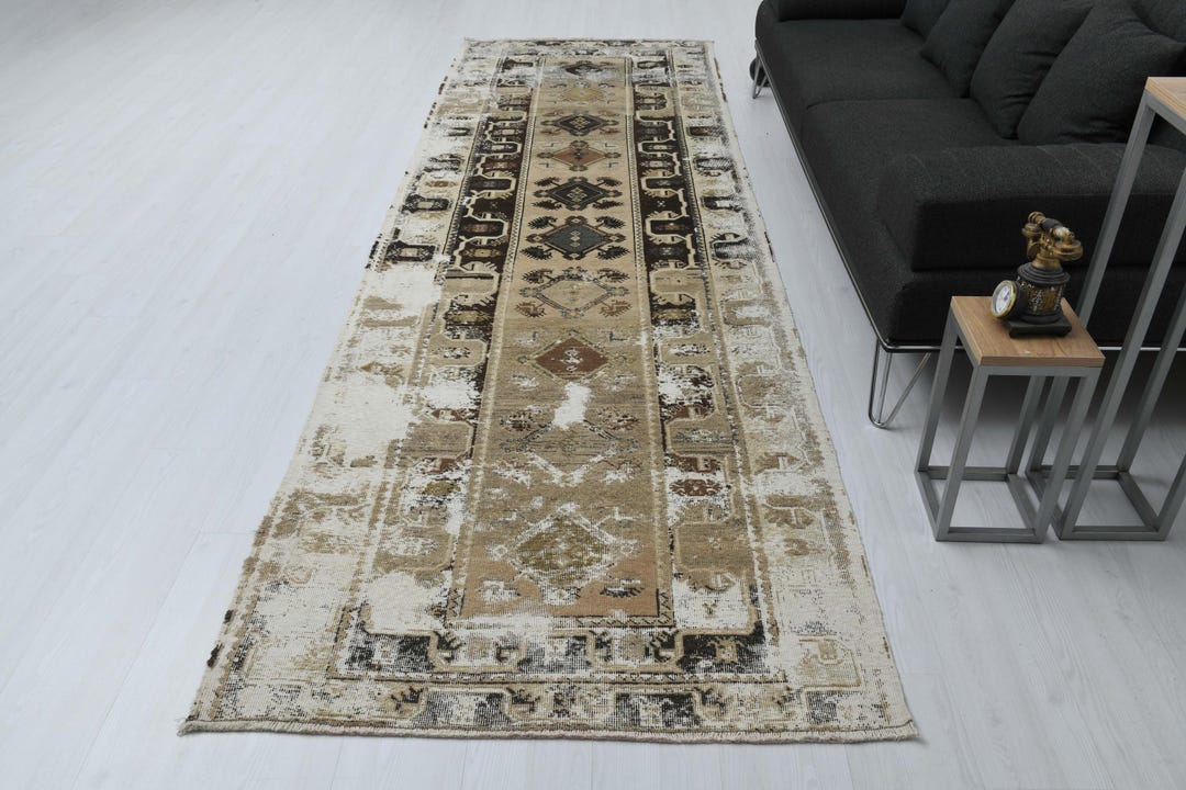 Runner,4x12 Rug,kitchen Runner,wool Runner,4x12 Oushak Rug,entry Rug ...