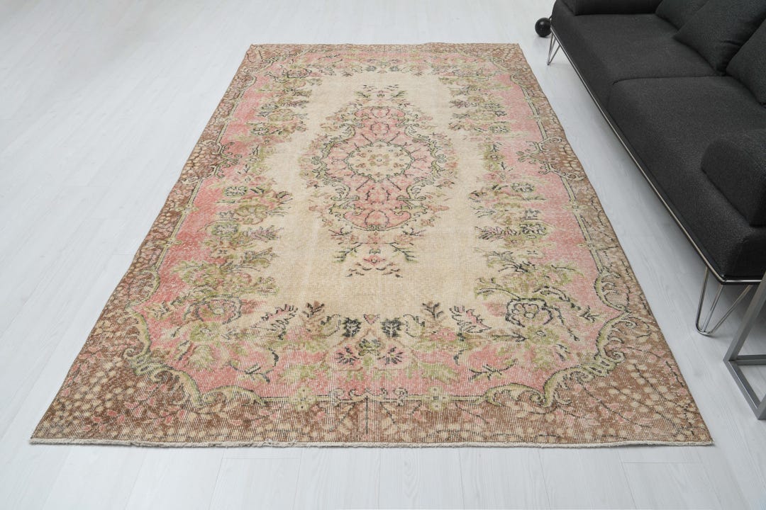 6x10 Vintage Rug,rug,custom Rug, Natural Rug,turkish Rug,wool Rug ...