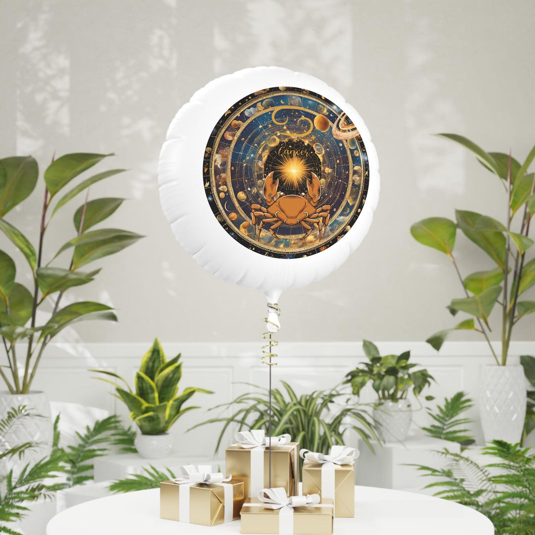 Cancer Zodiac Mylar Balloon: Cosmic Birthday Party Decor - Etsy