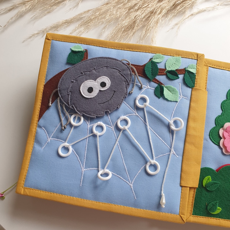 Quiet Book Page spider PDF Pattern and Tutorial, Felt Book for Toddler ...