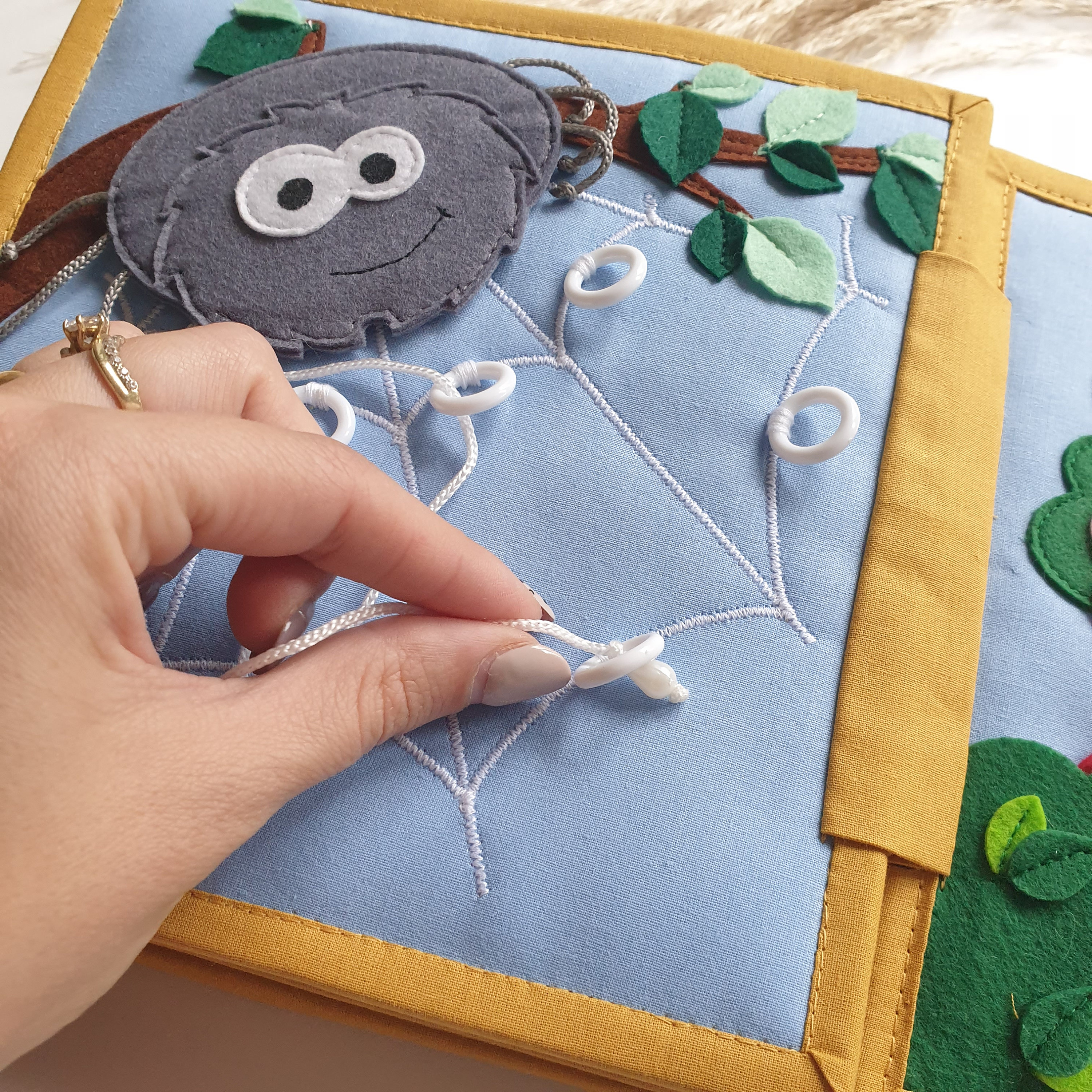 Quiet Book Page "spider" PDF Pattern and Tutorial, Felt Book for ...