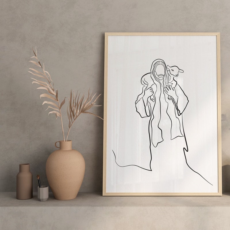 Christian Line Art - Etsy