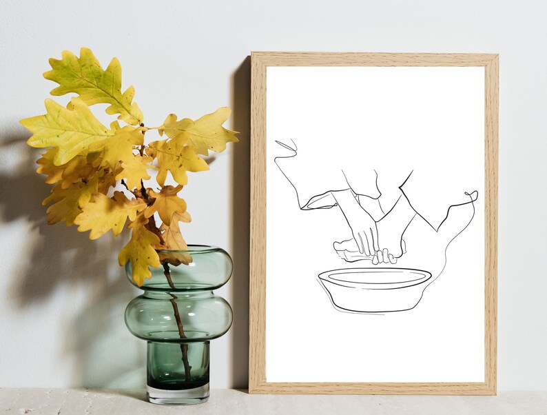 Jesus Line Art Jesus Wall Art Printable Baptism Gift Jesus - Etsy
