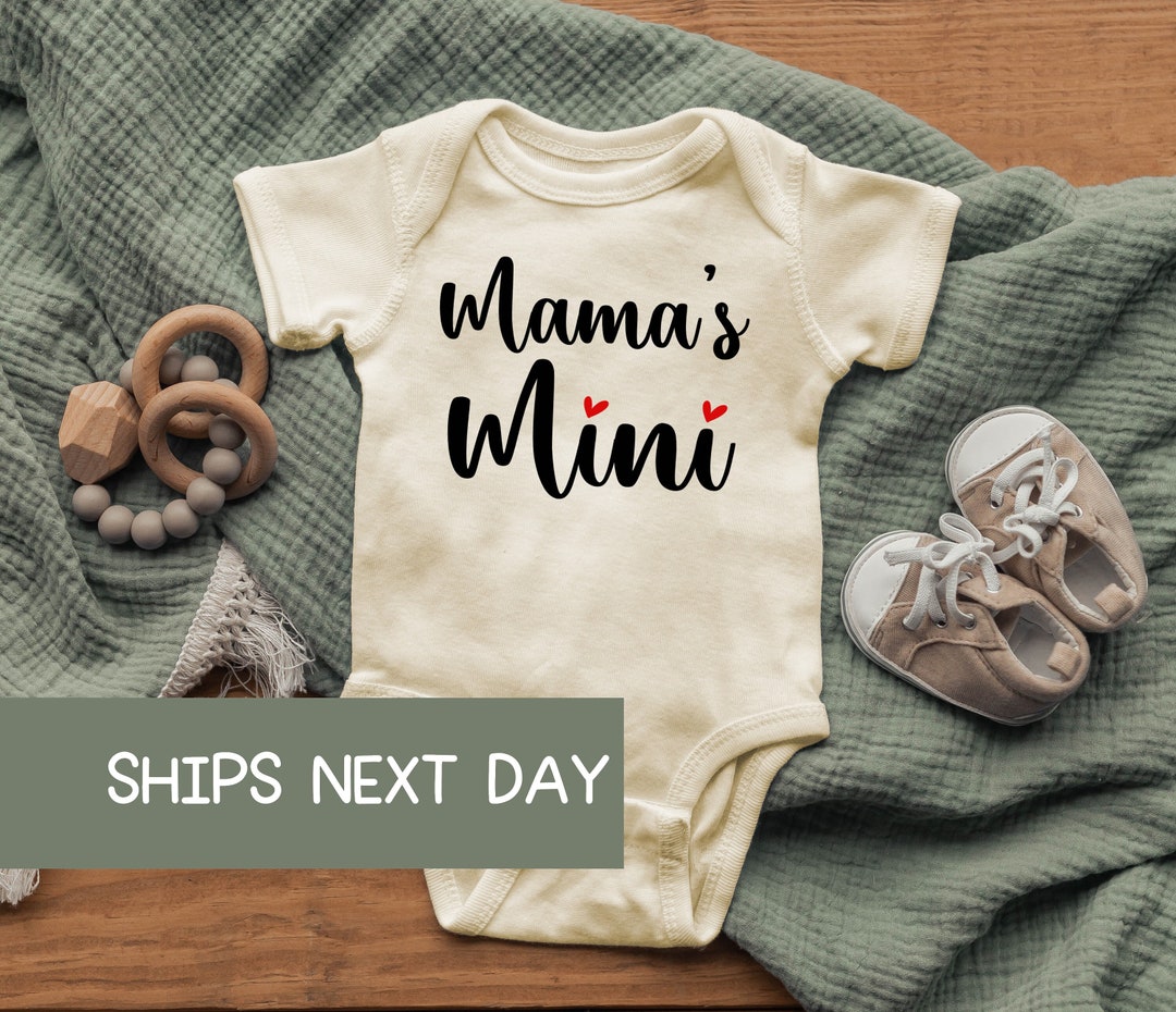 Mama's Mini Baby Onesie® Mama Baby Onesie Gift Natural - Etsy
