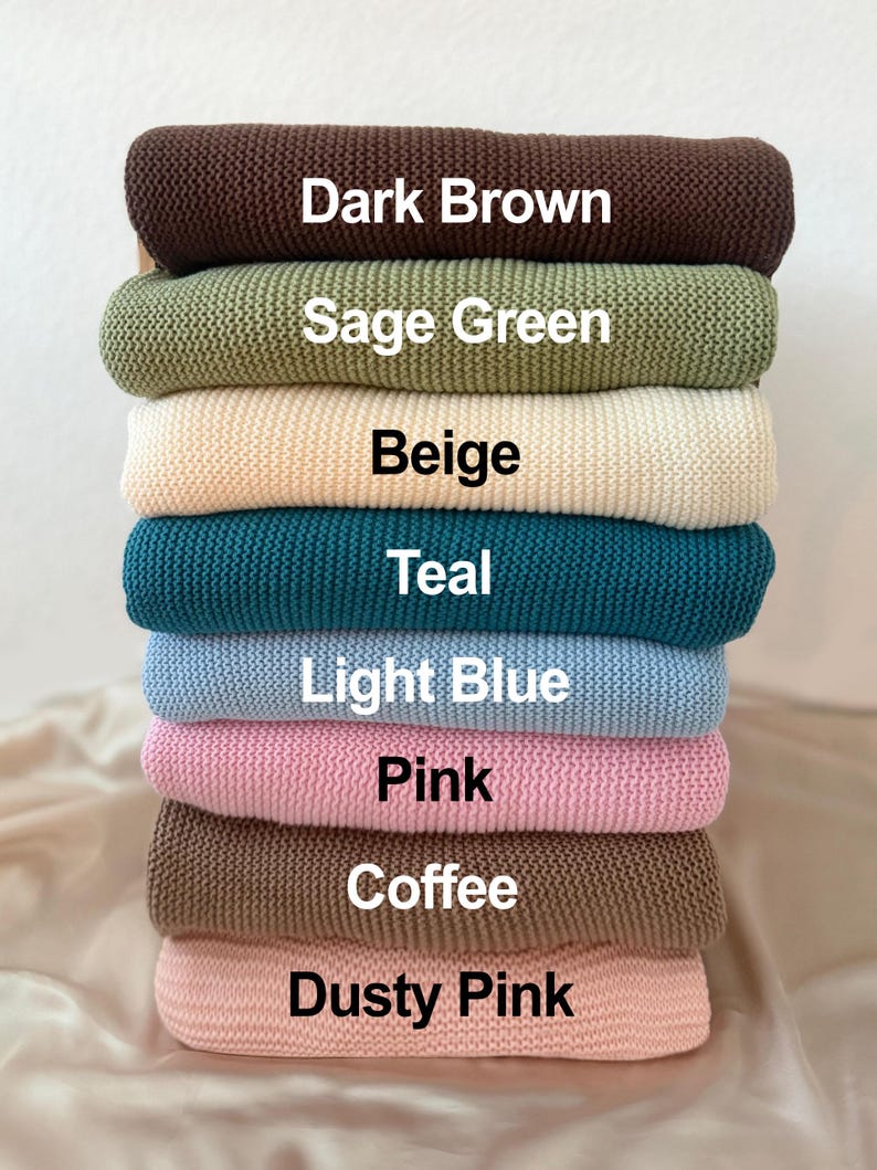 Personalized Knit Baby Blanket, Custom Name Embroidered Baby Blanket ...