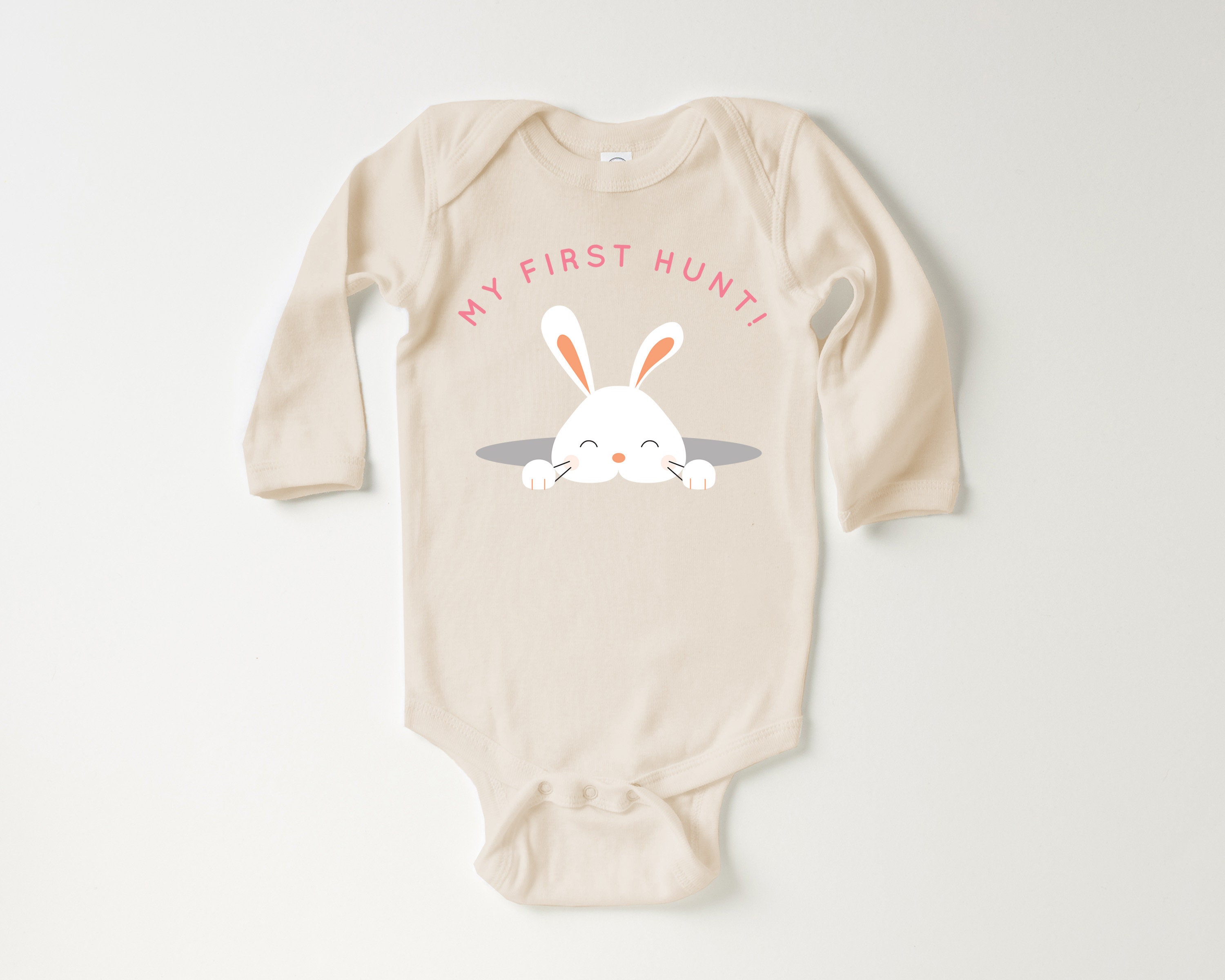 My First Hunt Onesie® Bunny Baby Onesie® Cute Rabbit Natural - Etsy