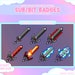 7 Pixel Sword Twitch Sub Badges | Sword Sub Badges | Emotes | Twitch ...