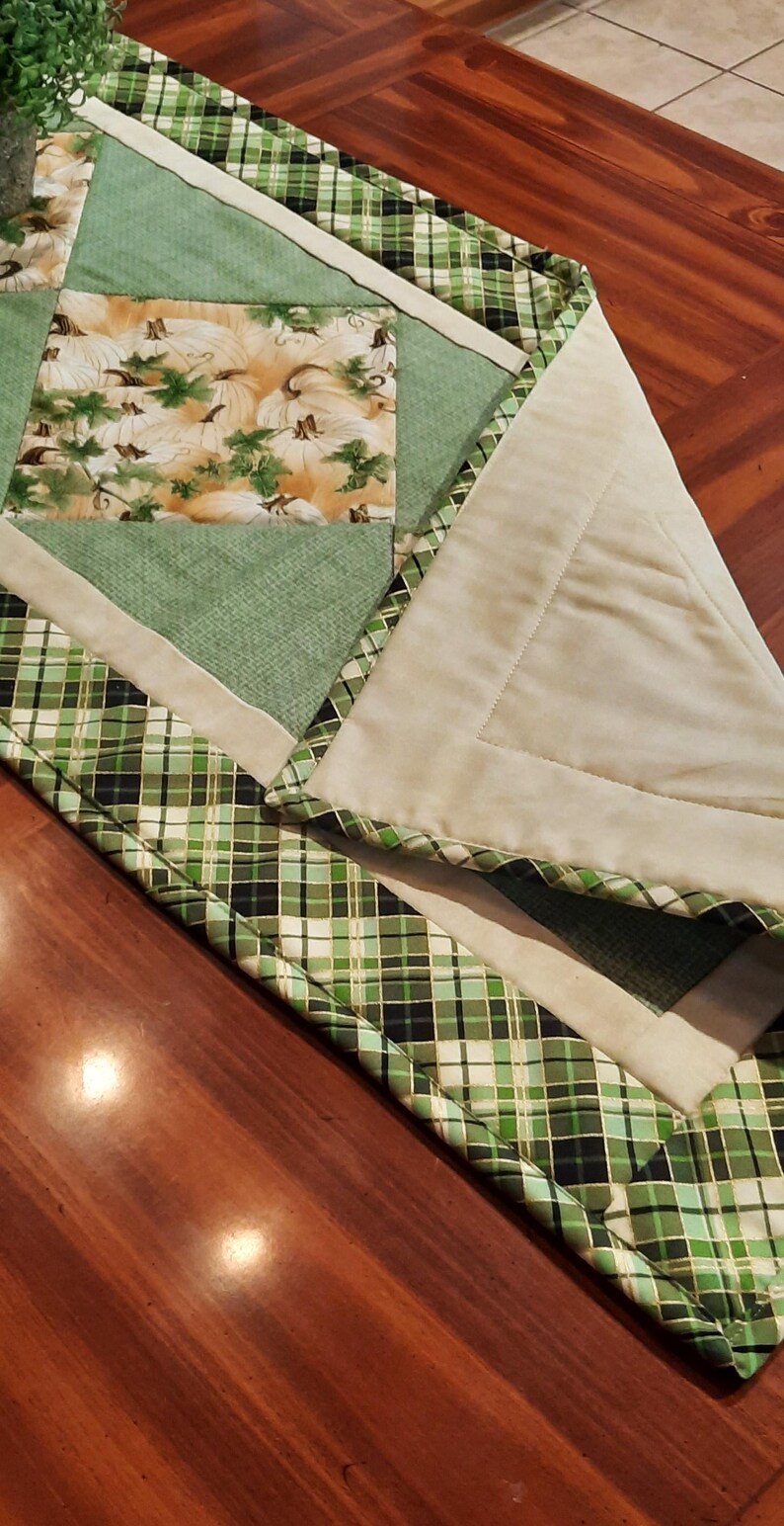 Handmade Fall & White Pumpkins Table Runner! - Etsy