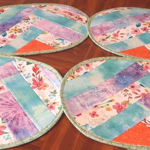Zig Zag Oval Place Mats Handmade With Bosal Fusible R Form - Etsy
