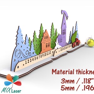 Advent Calendar Christmas Truck SVG Laser Cut Files for Glowforge ...