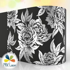 Roses Tumbler Laser Engraved Wrap SVG File, Full 40oz Tumbler Wrap ...