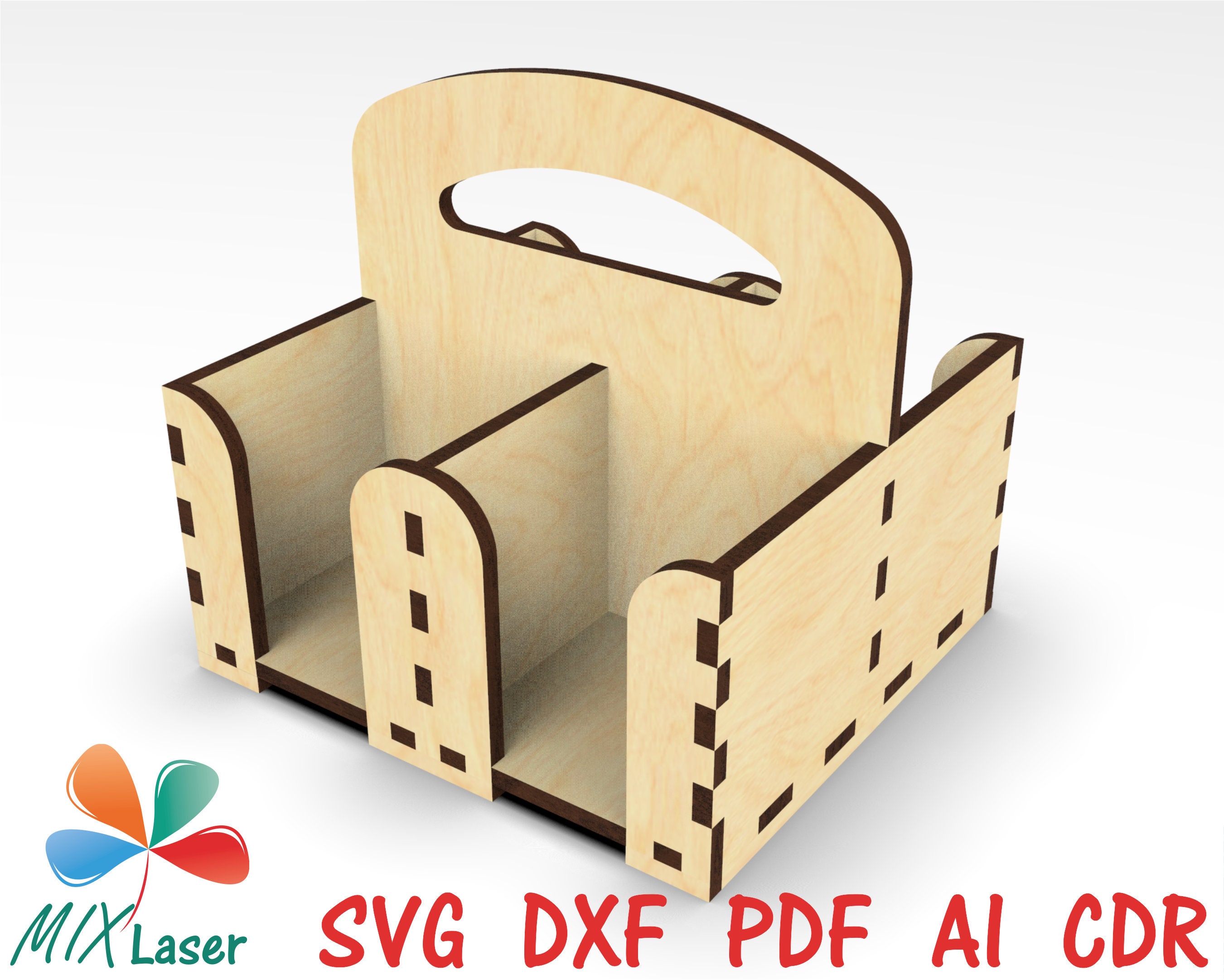 Lasercut Files Coffee Mug Cup Carrier Tabletop Mug Holder - Etsy