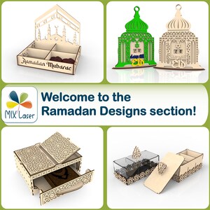 Ramadan Table Decorations SVG DXF Laser Cutting Plans - Eid Mubarak ...