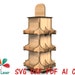 Laser Cut Files Rotating Craft Show Display Stand SVG, Craft Fair ...