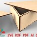 Laser Cut Project Triangle Wooden Box. Glowforge Vector SVG DXF CNC ...