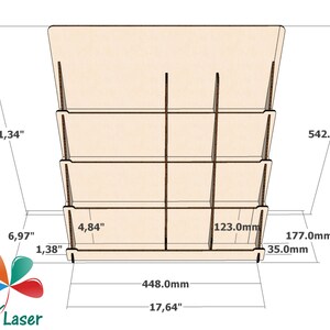 Stickers Display Stand Laser SVG Files. Craft Show Cards Display Stand ...