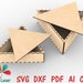 Laser Cut Project Triangle Wooden Box. Glowforge Vector SVG DXF CNC ...