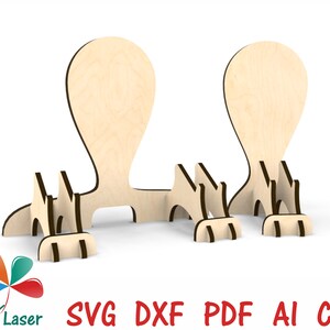 Laser Design Files Headphone Stand Organizer. Laser Cut Files SVG DXF ...