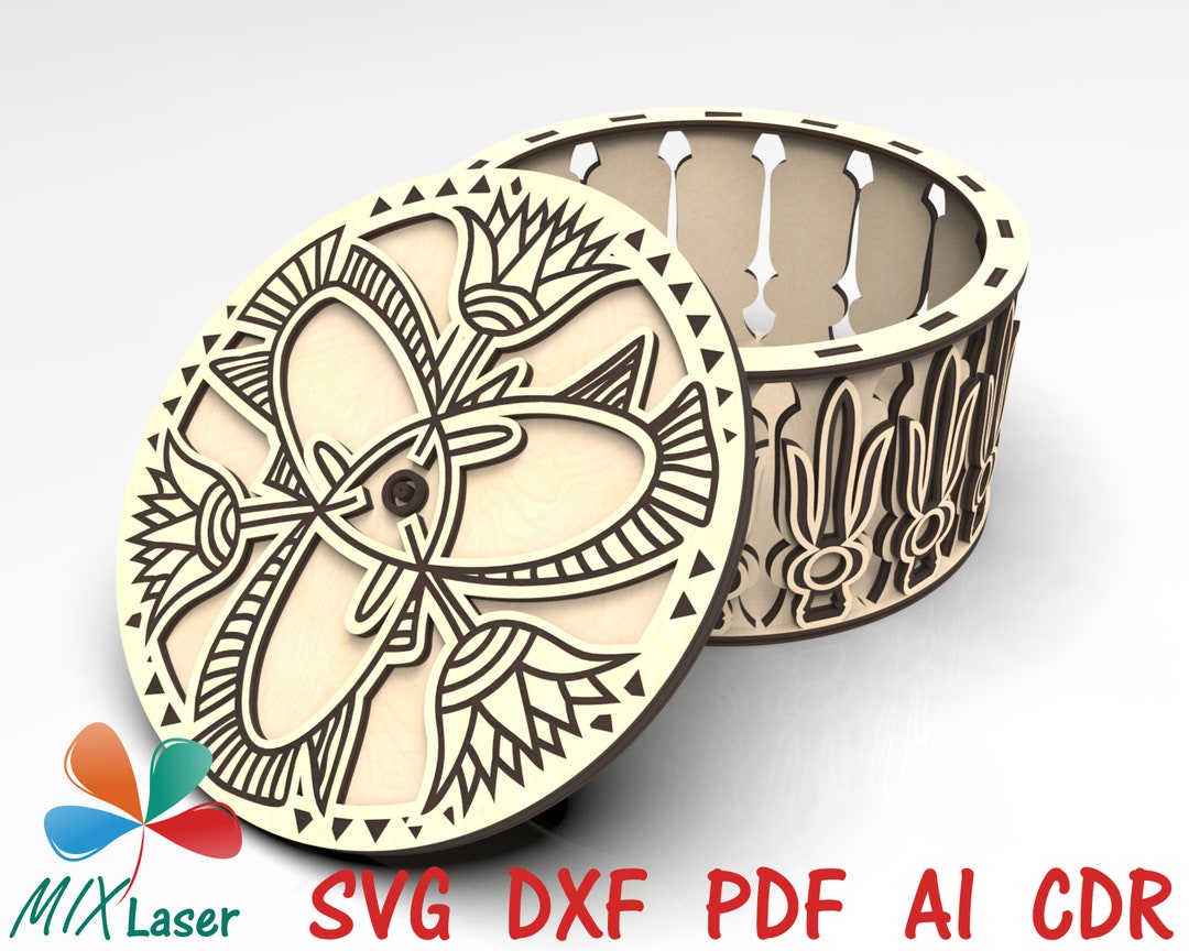 Easter Gift Laser Cut Box SVG Christian Stylebox Template for Glowforge ...