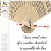 Laser Cut Plans Decorative Wooden Fan. Oriental Wooden Fan Wedding ...