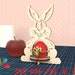 Glowforge SVG Cutting Project Easter Bunny Egg Stand Holder, Easter ...
