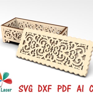 Jewelry Box. Laser Cut Files, SVG Cutting Files, DXF CNC Cut Files. - Etsy