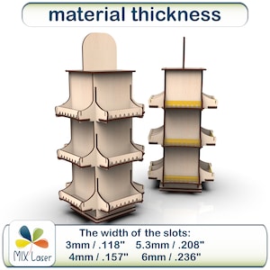 Laser Cut Files Rotating Craft Show Display Stand SVG, Craft Fair ...