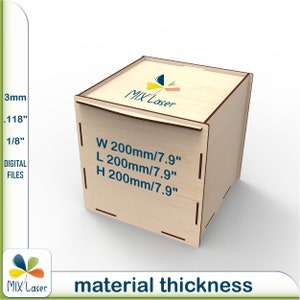 SVG Laser Files Set of Boxes With Sliding Lids, Laser Cut Bundle Boxes ...