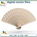 Laser Cut Plans Decorative Wooden Fan. Oriental Wooden Fan Wedding ...