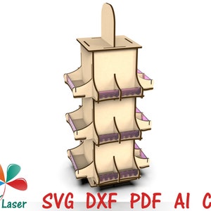 Laser Cut Files Rotating Craft Show Display Stand SVG, Craft Fair ...