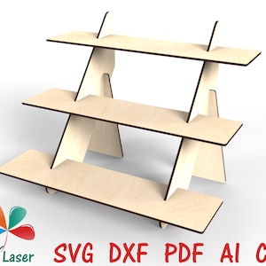Craft Show Display Stand DXF SVG Laser Cut Templates. Glowforge Project ...
