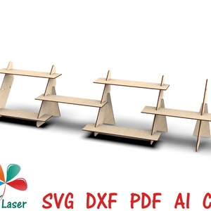 Craft Show Display Stand DXF SVG Laser Cut Templates. Glowforge Project ...