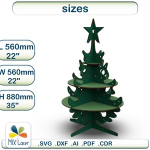 Christmas 3D Trees for Gifts Cnc Files for Wood, Display Stands for ...