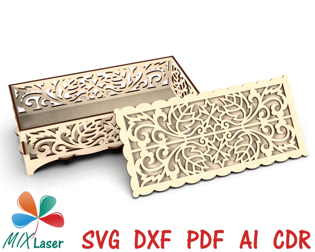 Jewelry Box. Laser Cut Files, SVG Cutting Files, DXF CNC Cut Files. - Etsy