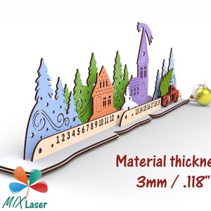 Advent Calendar Christmas Truck SVG Laser Cut Files for - Etsy Canada